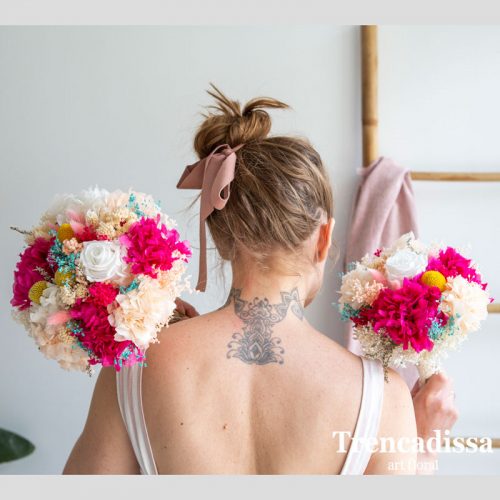 Réplica de AGATHA, ramo de novia preservado - Trencadissa Art floral