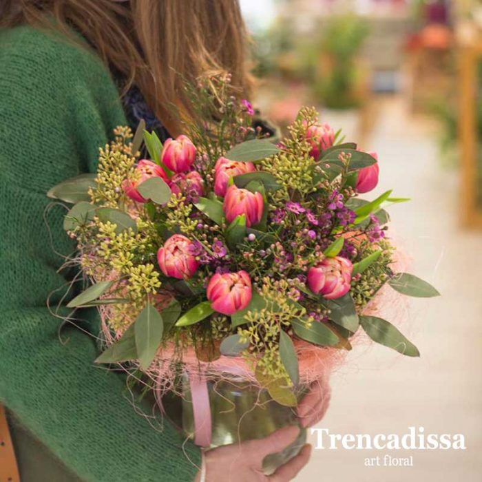 Tulip ramo natural, venta online desde Badalona - Trencadissa Art floral