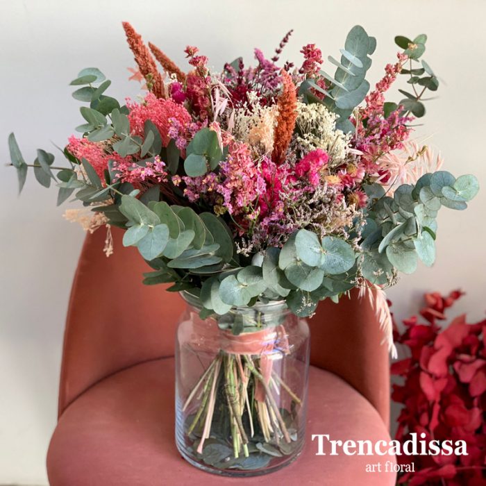 Ramo mixto con eucalipto natural para dejar secar - Trencadissa Art floral